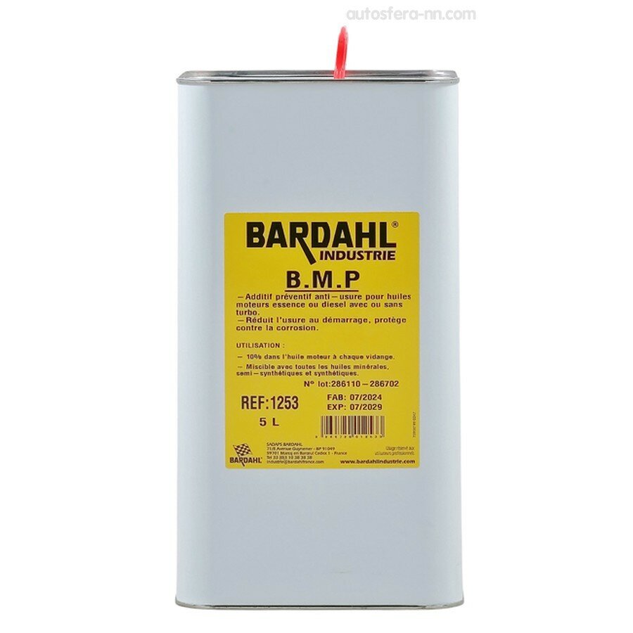 BARDAHL 1253 1253 BMP Противоизносная присадка в моторное масло 5 л BARDAHL