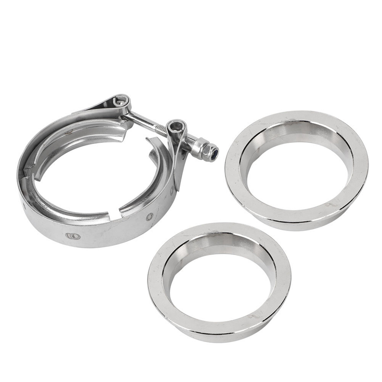 Зажидок из нержавеющей стали V со фланцем для автоматической выхлопной трубы (2,5 дюйма-63 мм)