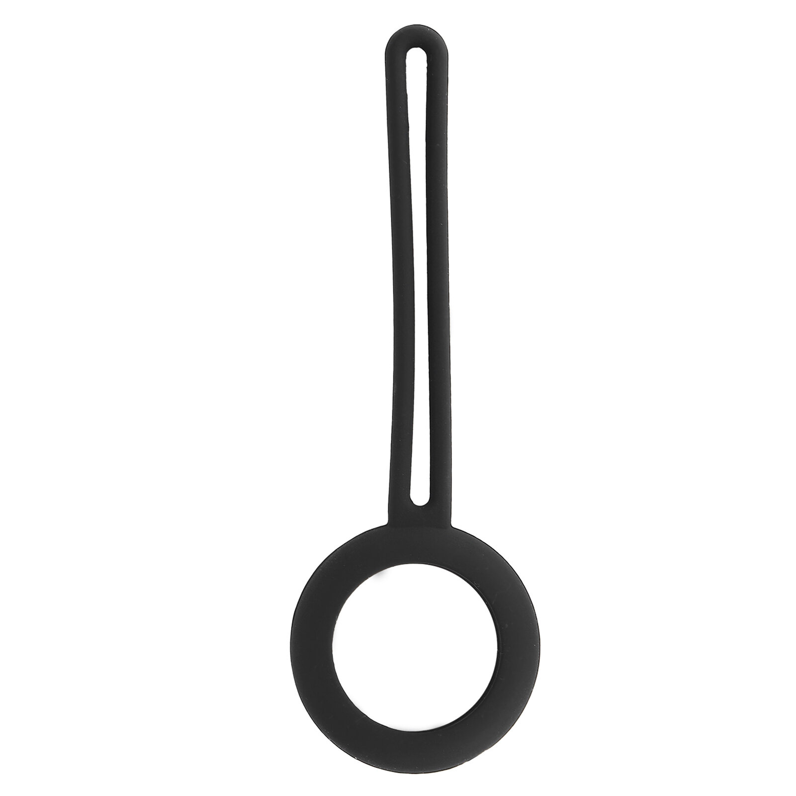 Защитный чехол из силикона с петлями, портативный, с защитой от царапин, для локатора iOS (черный)