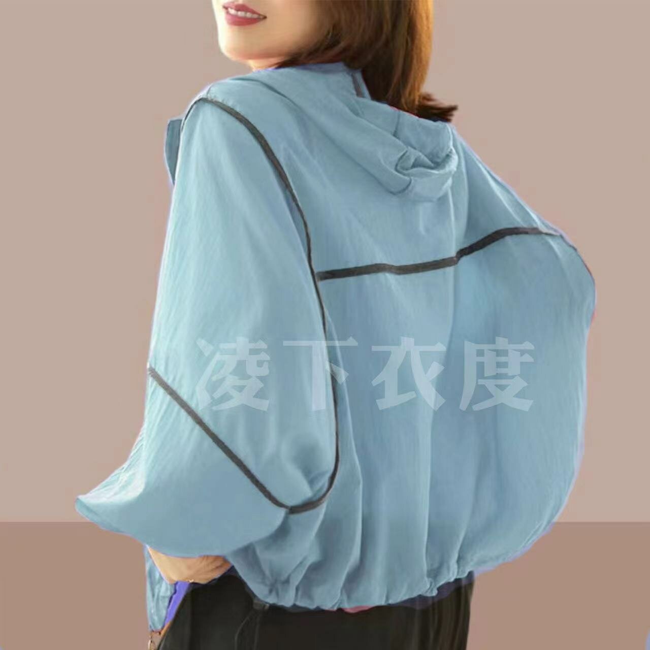 Летняя одежда, ультратонкая, дышащая, быстросохнущая, с капюшоном