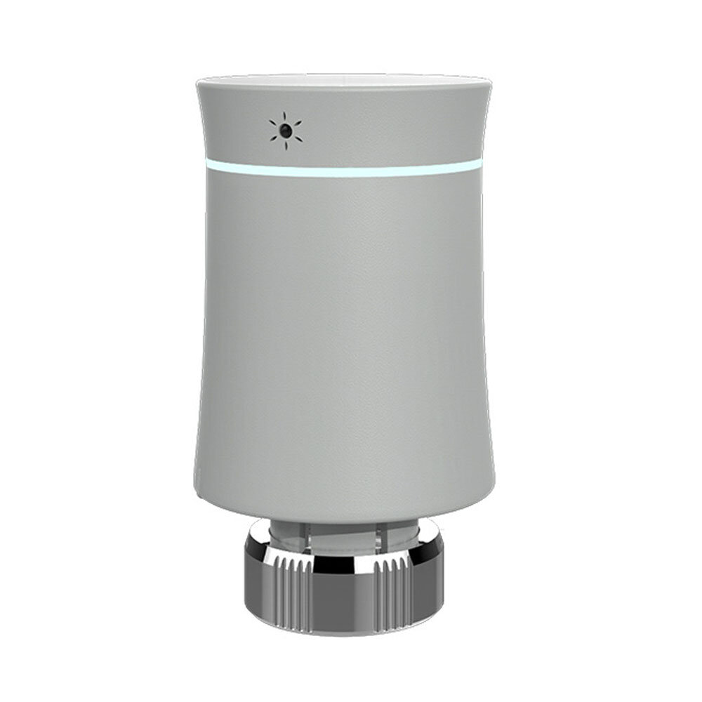 Термостат для радиатора Tuya Zigbee с LED-дисплеем, контроллер температуры для умного дома, совместимый с Google Home, материал PC, напряжение 1.5V, диапазон регулировки 5℃~35℃, точность ±1℃, потребление в режиме ожидания 3uW, активное 0.3W, сеть Zigbee