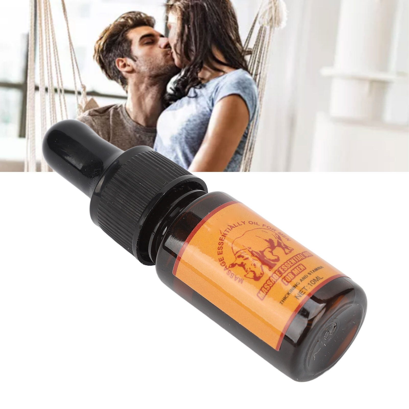 Массажное Масло для Мужчин: 2 Флакона по 10 Мл Компактный Размер для Путешествий Быстрое Впитывание - Расслабляющее и Укрепляющее Гербальное Масло для Ухода за Мышцами После Тренировки