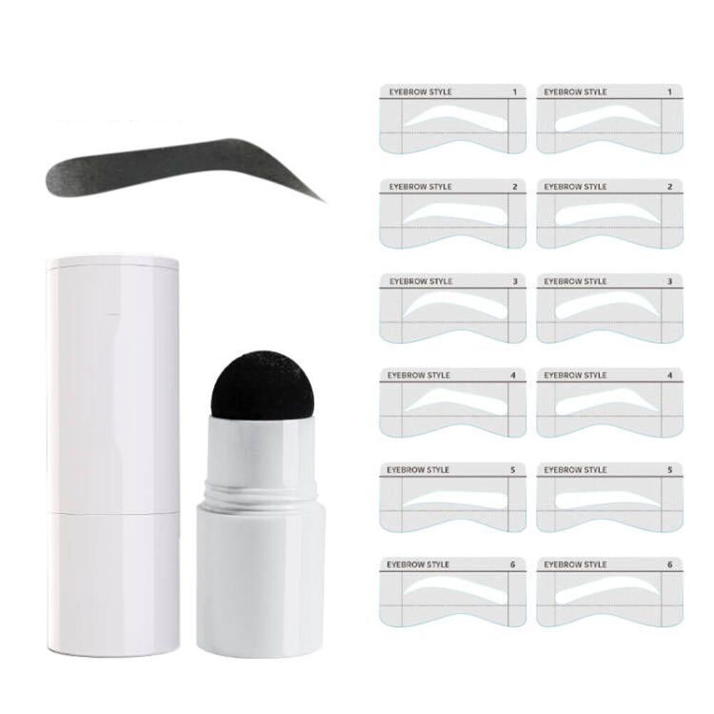 Eyebrow Stamp Brow Shaping Kit Waterproof and Sweat Proof Lasting Eye Makeup Tools