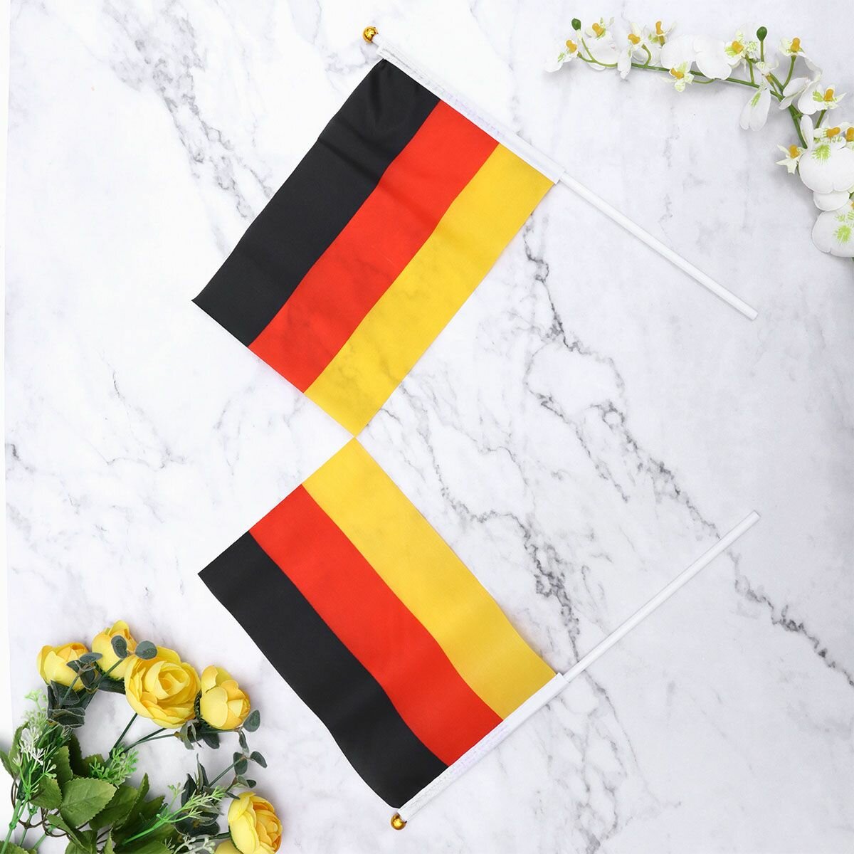 Держатели Флагов Германии Для Международных Мероприятий, Портативные, 50 Штук, 14x21 Cm