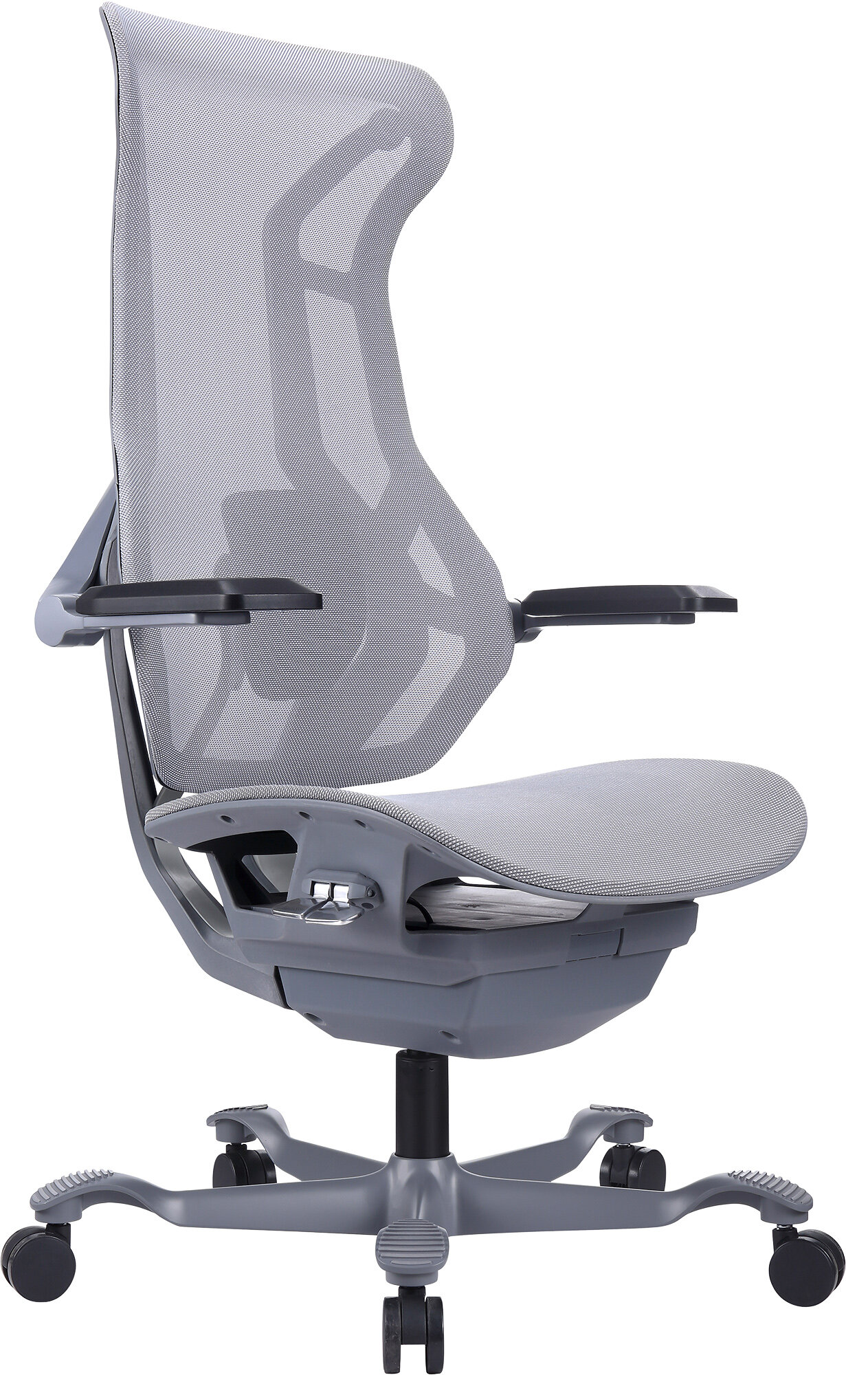 Кресло Everprof Эргономичное кресло Atom Grey Сетка Серый