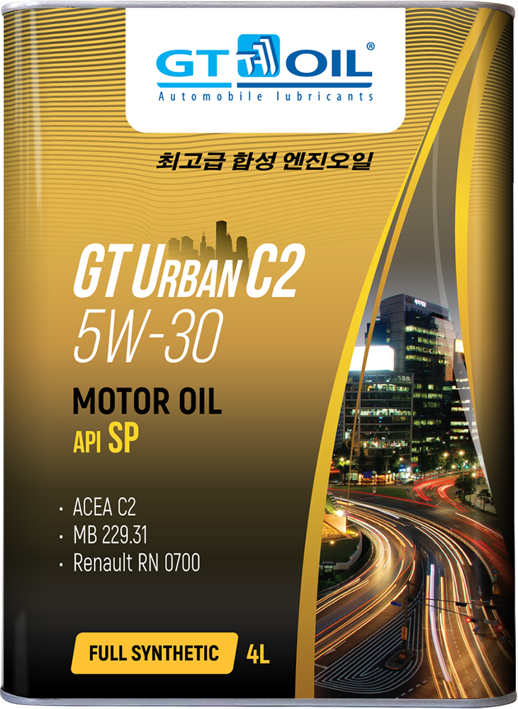 GT OIL 8809059409299 Масло моторное 5W30 GT OIL 4л Urban C2 API SP