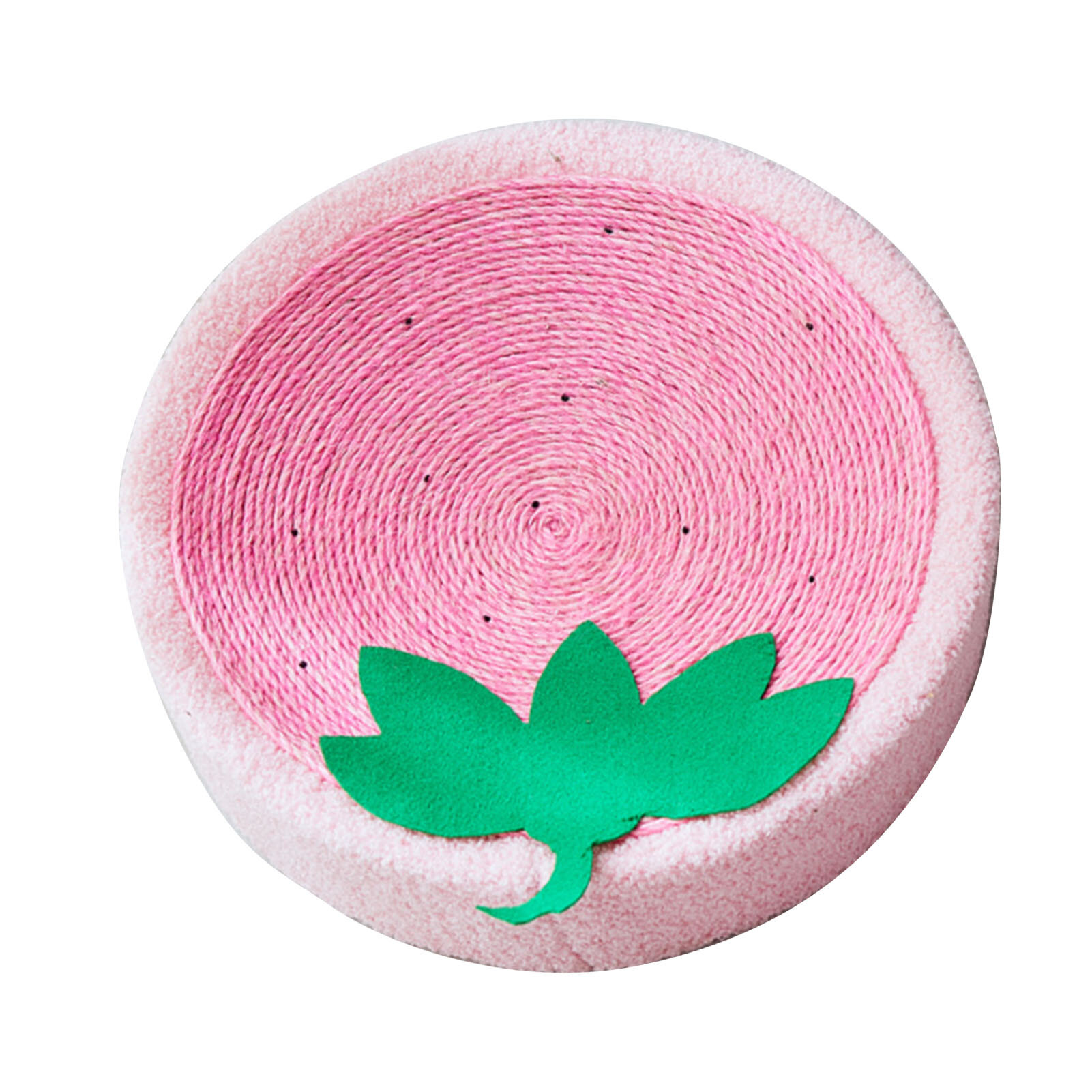 Когтеточка для кошек, сизаль, круглая форма, когтеточка для кошек, шезлонг для заточки когтей, защита мебели, клубника