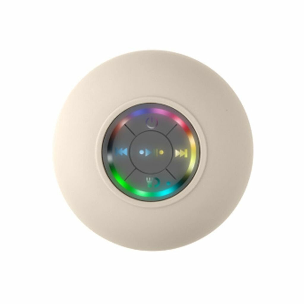 Usb большая присоска водонепроницаемый динамик Bluetooth LED light-белый