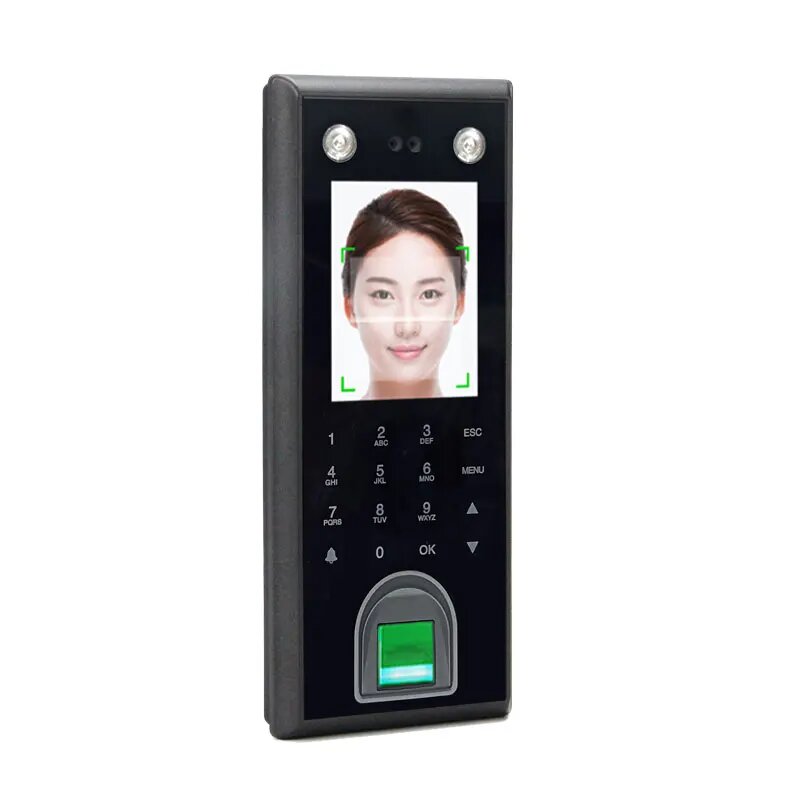 Дверной замок с двойным HD распознаванием лица, биометрическая система, регистратор доступа TCP/IP для офисного оборудования сотрудника