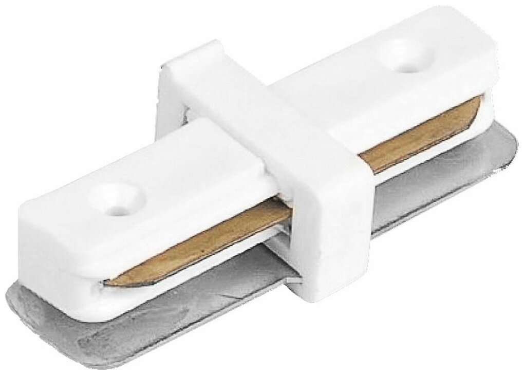 Соединитель центральный Feron Коннектор прямой для шинопровода, белый, LD1000 для CAB1003, Feron, 10314 - 5 штук