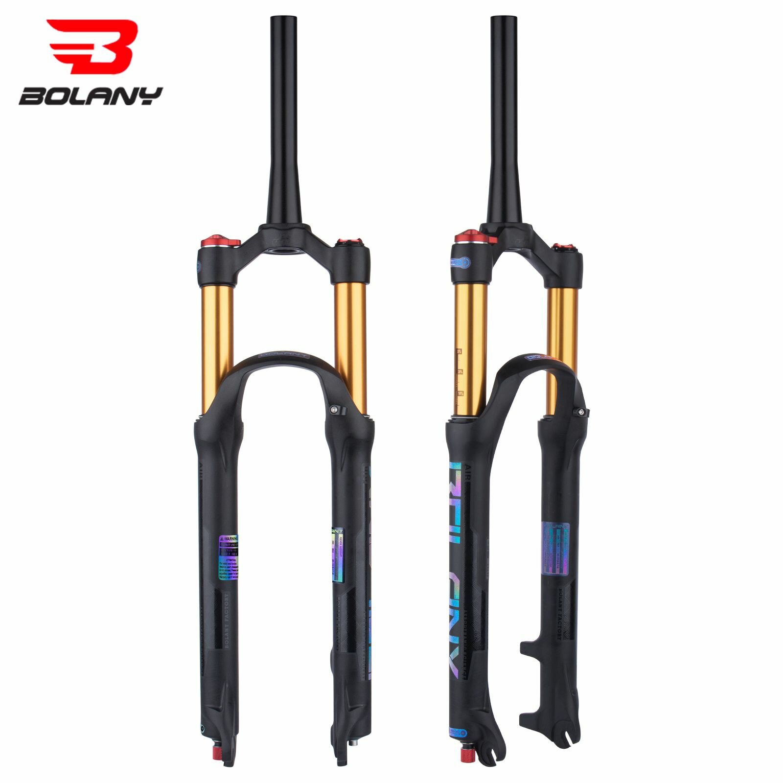 BOLANY 29 велосипедная воздушная амортизационная вилка с регулировкой демпфирования и отскока, быстросъемная, ручная блокировка, ход 120 мм, подходит для горных/шоссейных велосипедов.