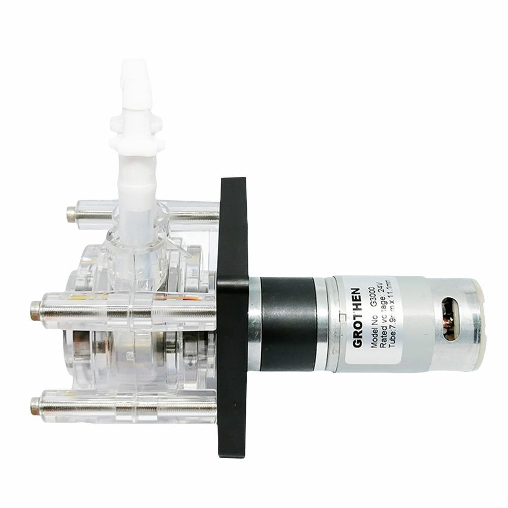 GROTHEN DC 24V перистальтический насос большой производительности 3000 мл/мин 3 ролика с пищевой трубкой PHARMED BPT для лабораторного химического анализа аквариума дозирующие добавки