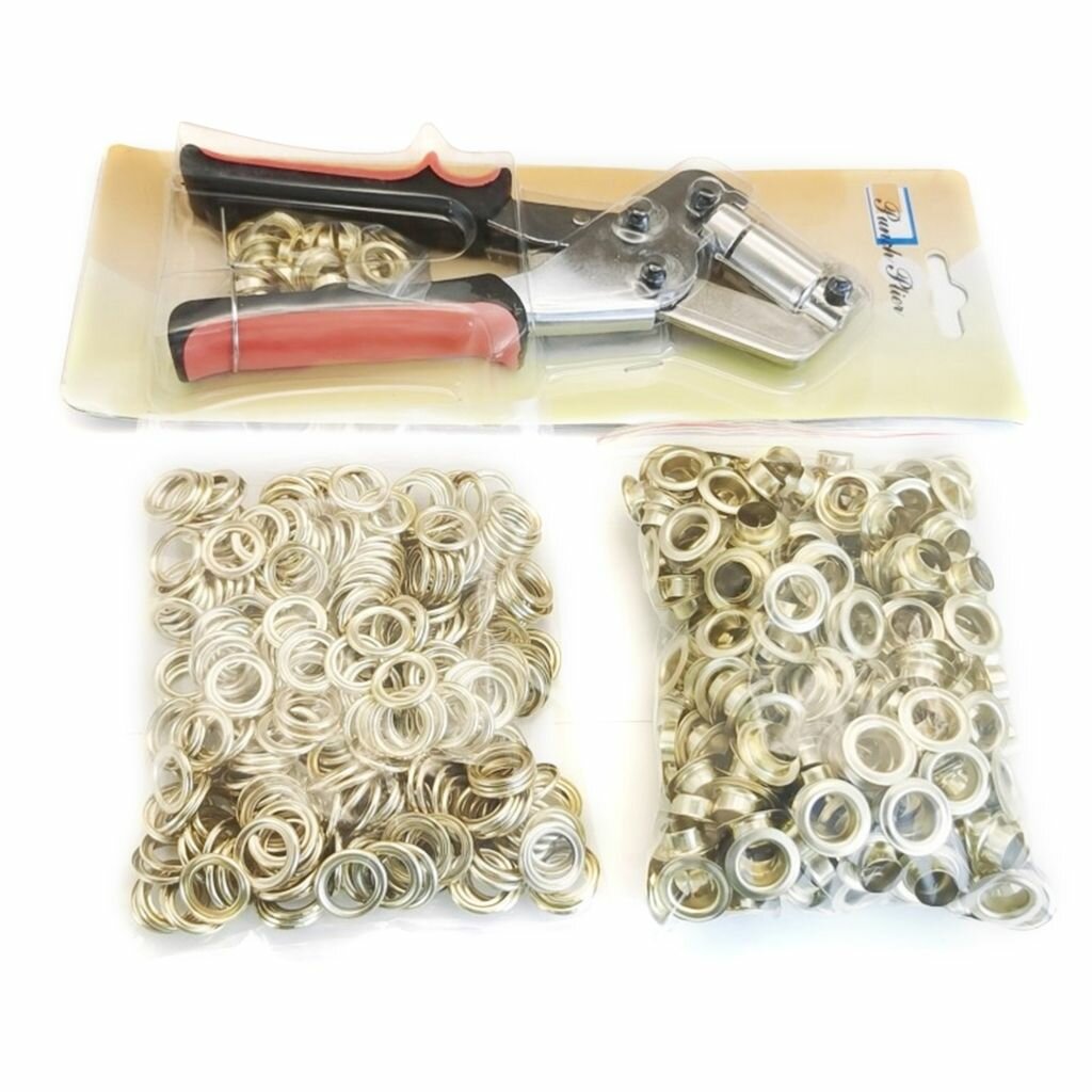 300 комплектов золотых воздушных ушек с набором монтажных плоскогубцев