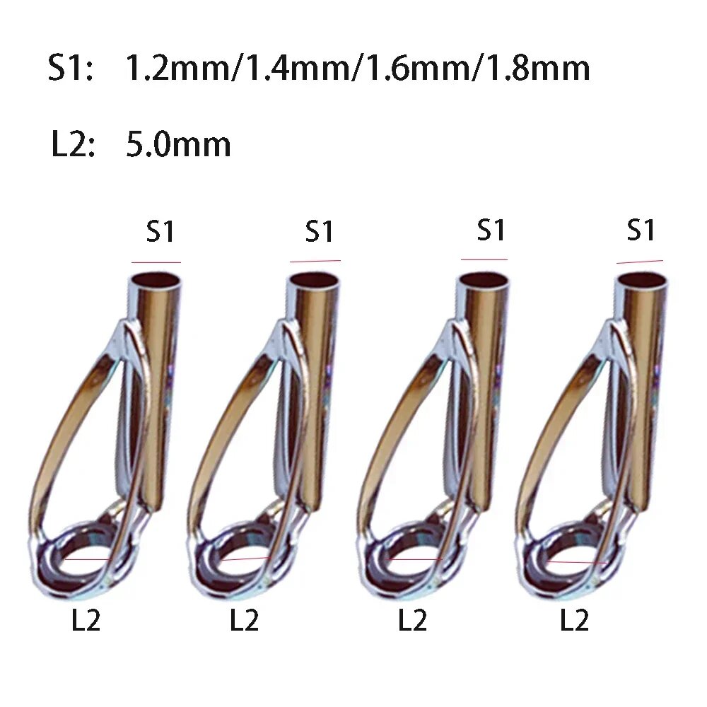 4 шт, набор направляющих для удочки, набор для ремонта наконечников, набор для ремонта удочки «сделай сам», верхние кольца для ушка, комплект направляющих для ремонта удочки