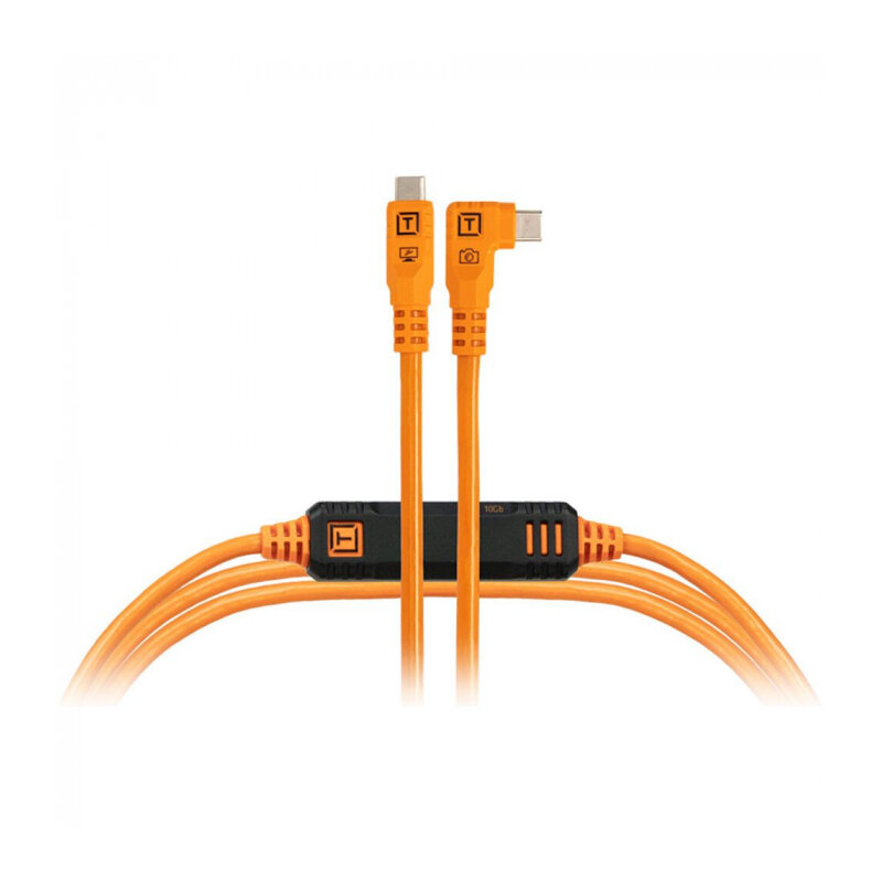 Кабель Tether Tools TetherPro Optima 10G USB-C, 4,6м с угловым разъемом Orange [CUC15RTG2-ORG]