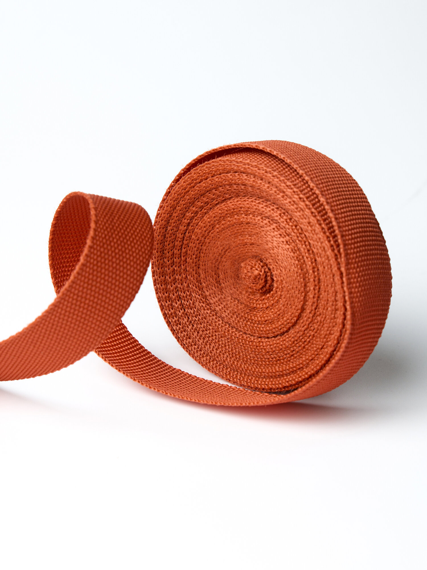 Стропа брезентовая лента ременная плетеная ширина 22 мм, цвет терракотовый длина 2 м