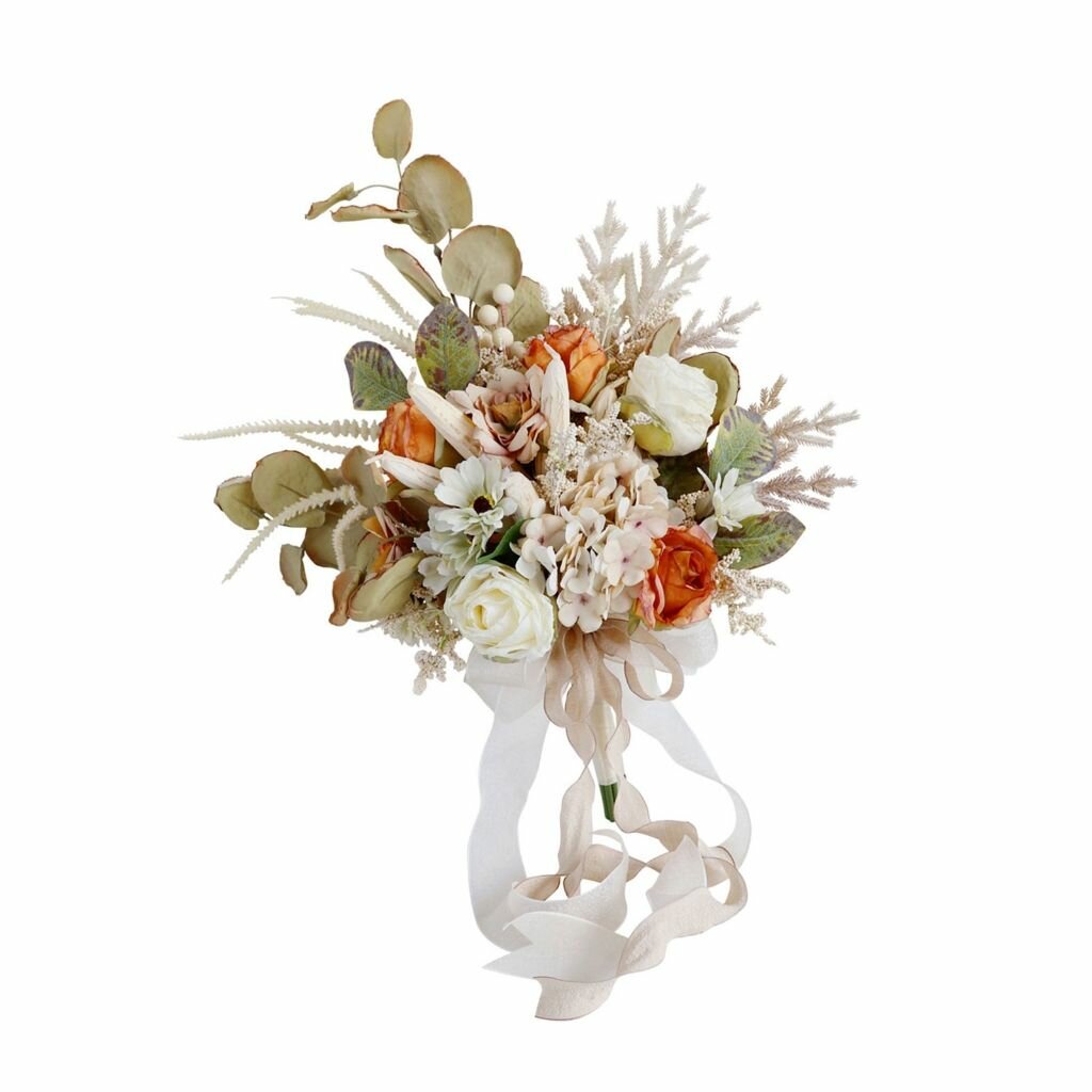 (1 букет) шампанское оранжевые цветы