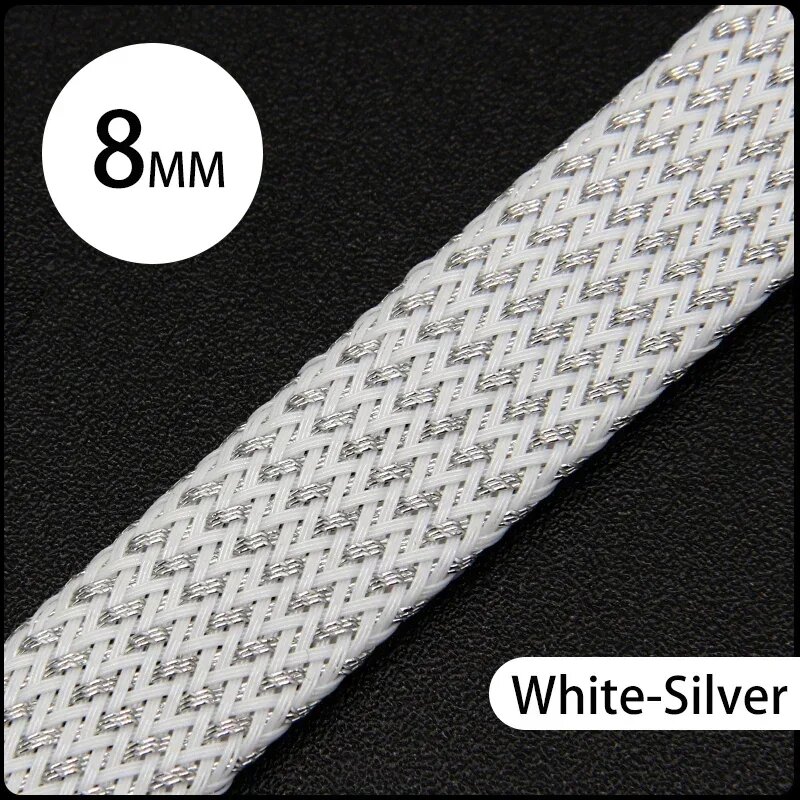 1/2/3/5/10/20/30/50 м 8 мм изолированная оплетка для домашних животных, расширяемая оболочка для кабеля высокой плотности, защитная оплетка для проводов