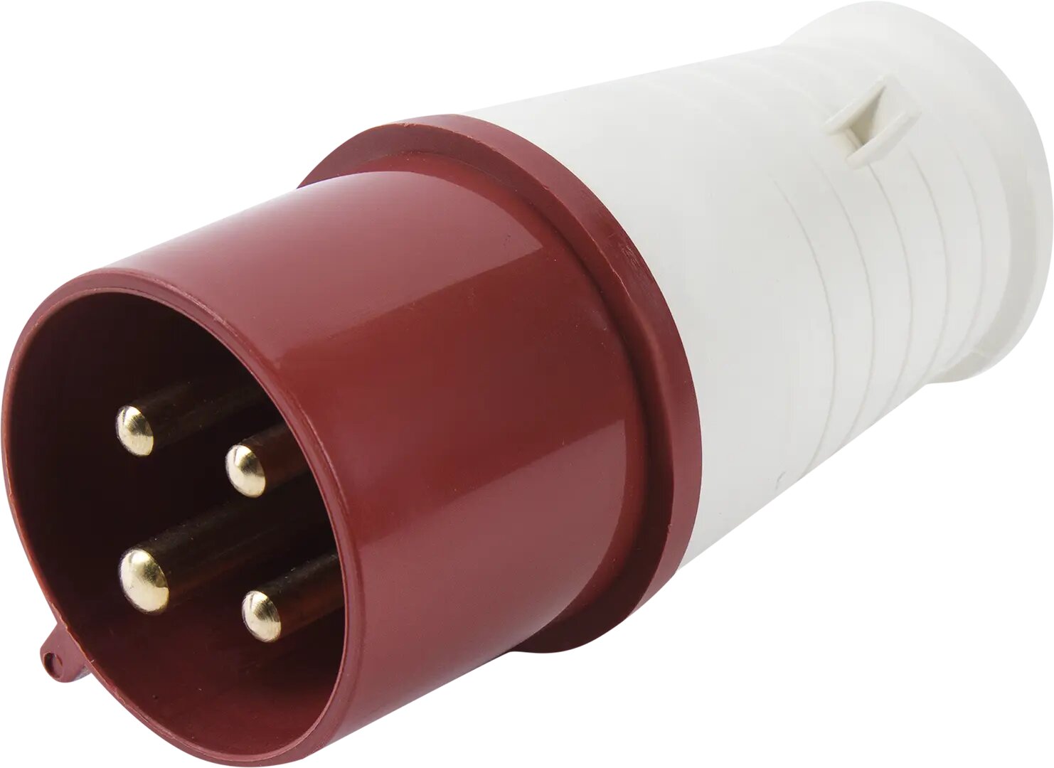 Вилка с заземлением IEK 380 В 32 A цвет красный