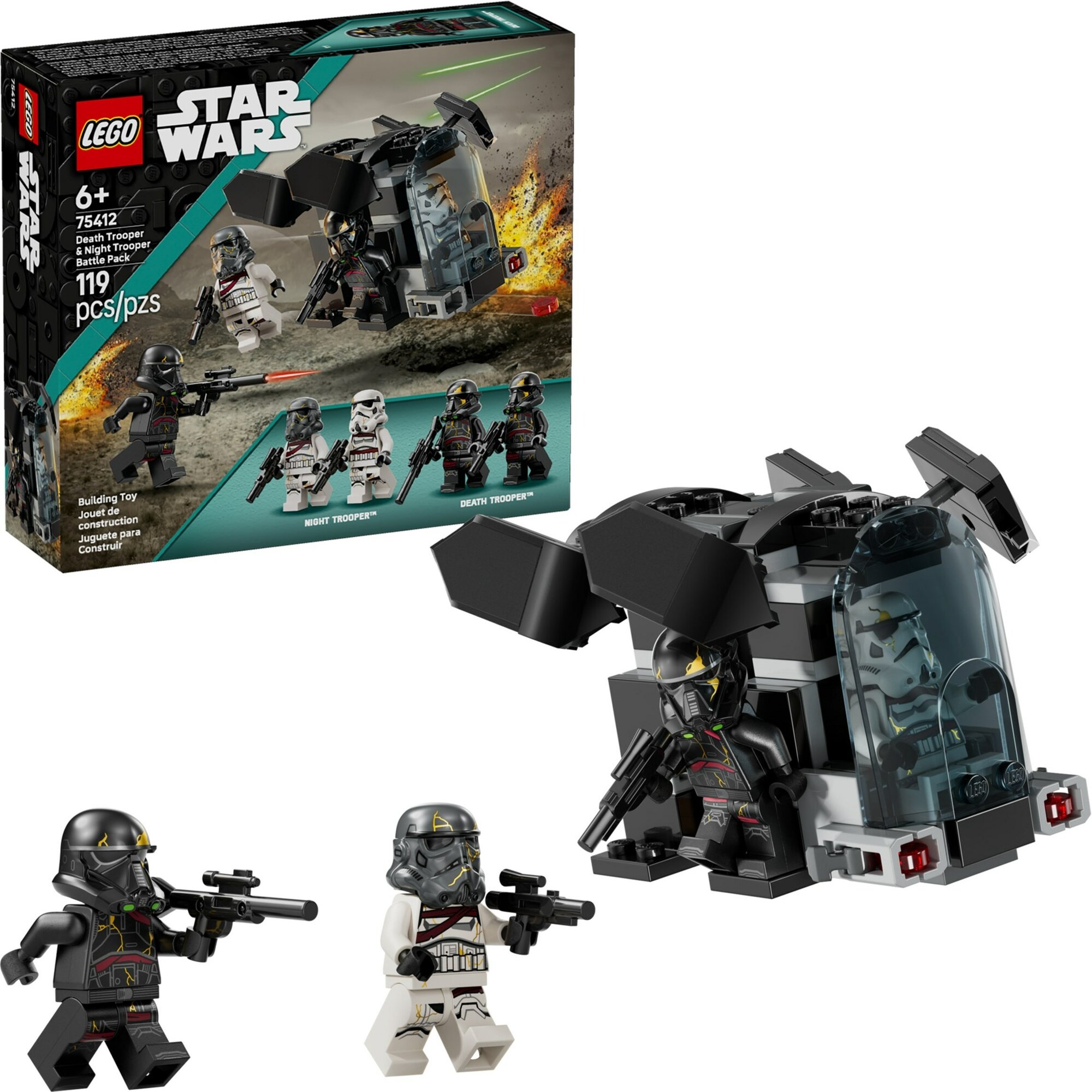 Конструктор LEGO Star Wars 75412 Боевой набор штурмовиков смерти и ночных штурмовиков, 119 дет.