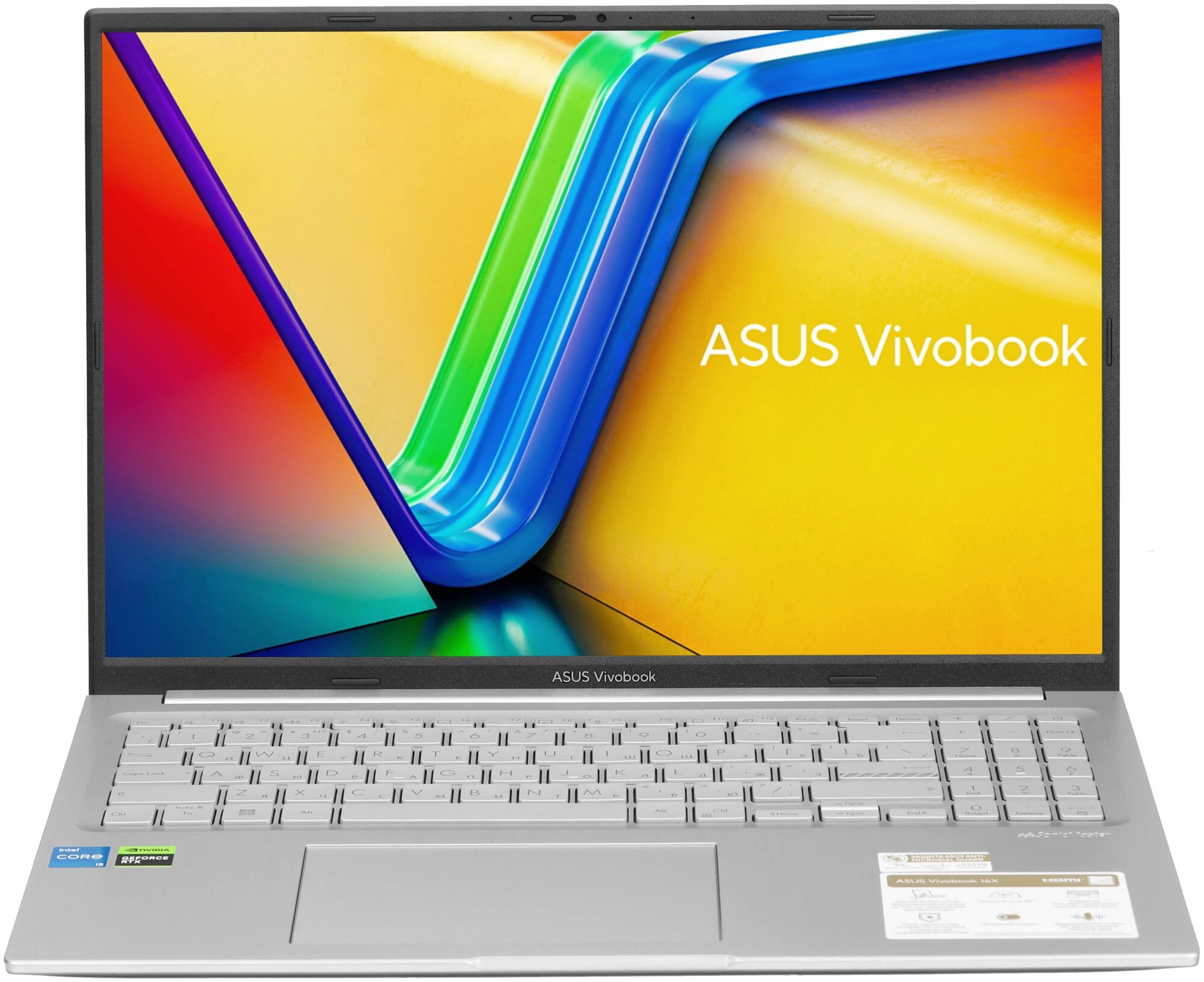 16" Ноутбук Asus VivoBook 16X\intel Core i5-13420H\RAM 16GB\1TB\RTX 3050\Windows 11 Pro + Office 2021\Русская раскладка