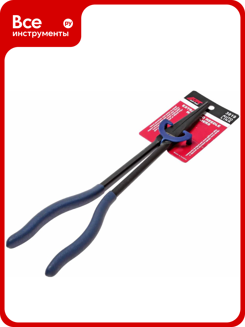 Прямые длинногубцы с удлиненными рукоятками JTC 280 мм 3819, из хромомолибденовой