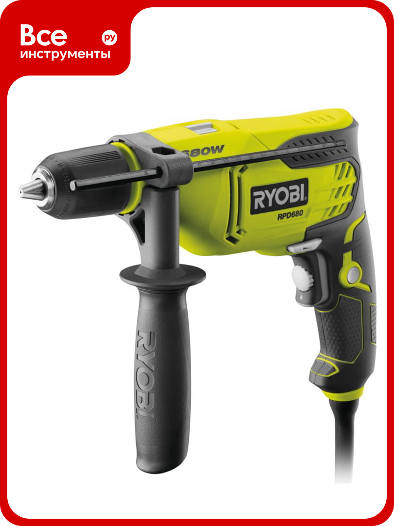Ударная дрель Ryobi RPD680-K