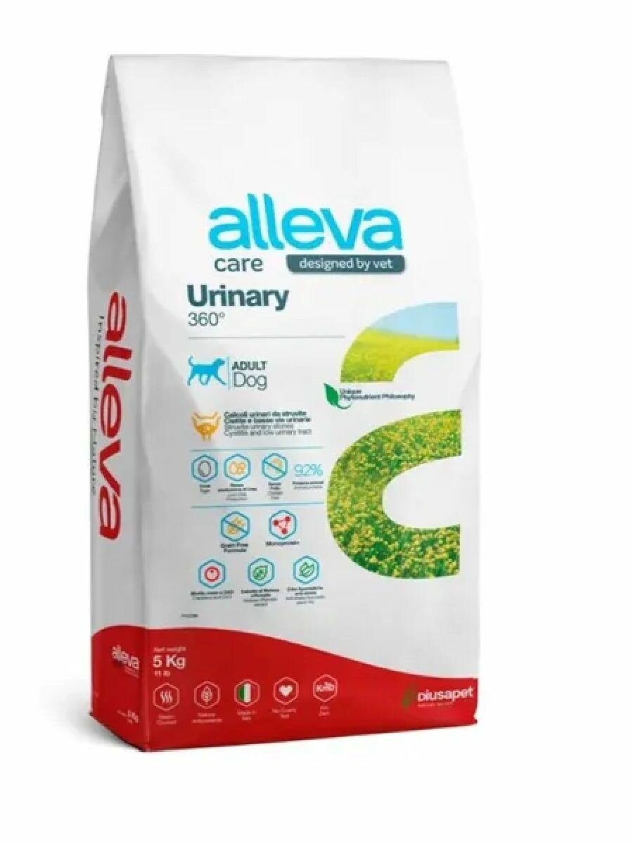 ALLEVA CARE Уринари 360 сухой корм для собак 5 кг
