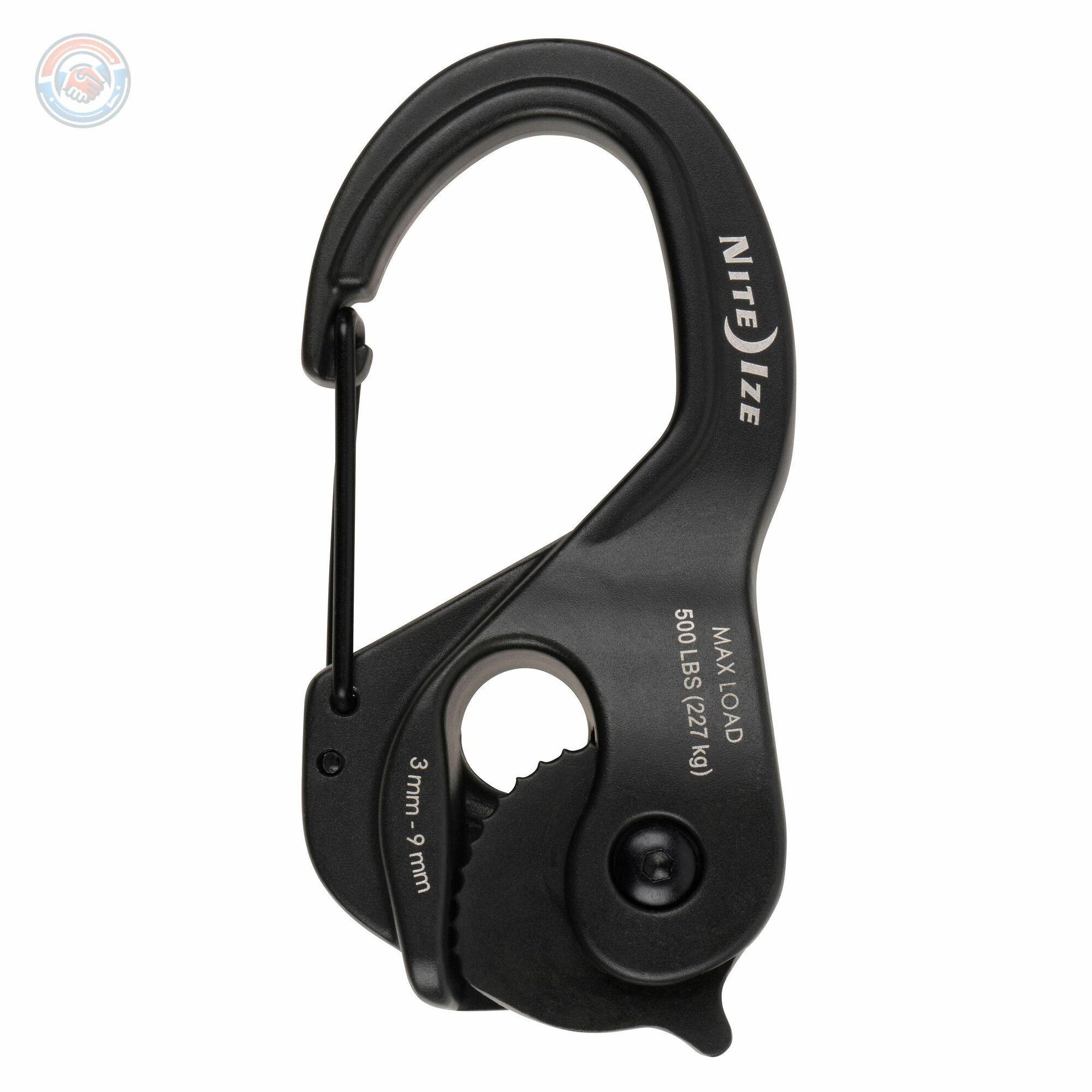 Безузловой натяжитель для веревки Nite Ize CamJam XT с карабином прочное крепление для палаток, тентов и лодок