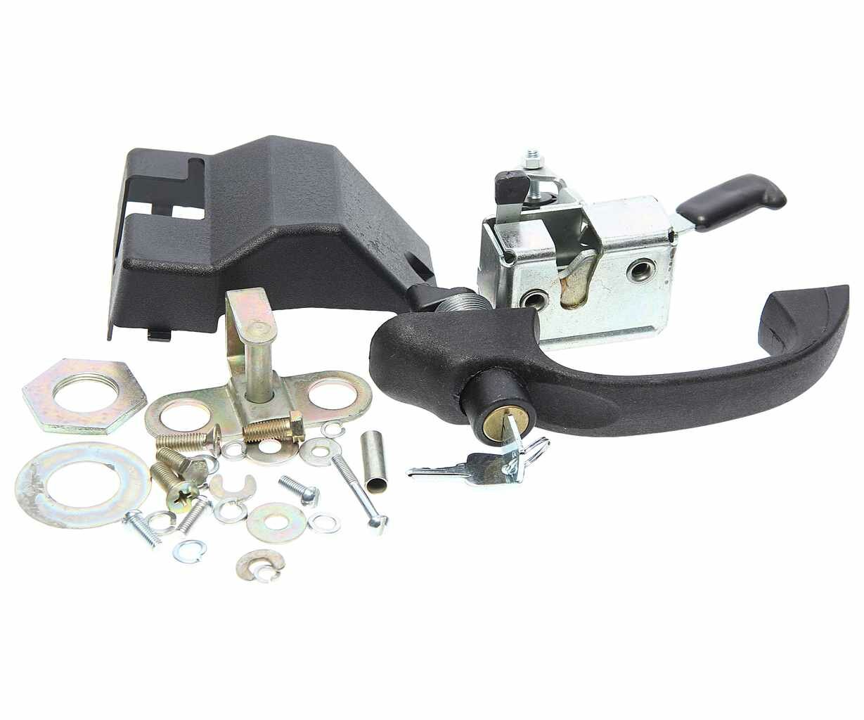 Замок двери левый в сборе Н/О, 80-6105010, МТЗ