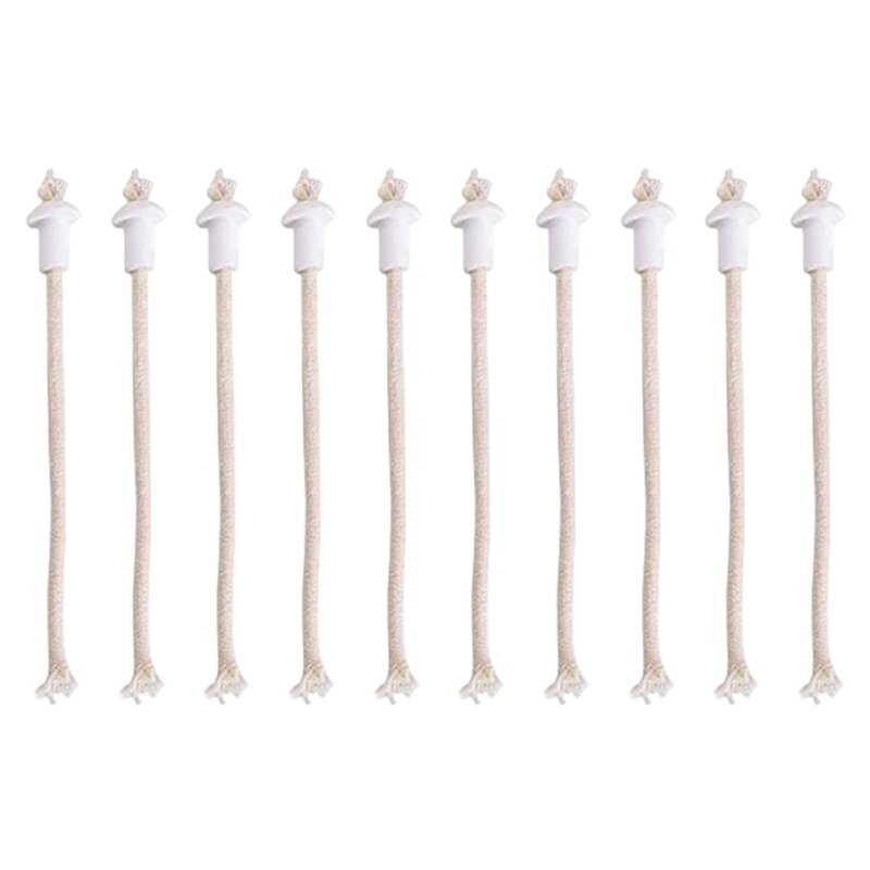 10 комплектов, фарфоровое сердечко спиртовой лампы x хлопчатобумажный фитиль