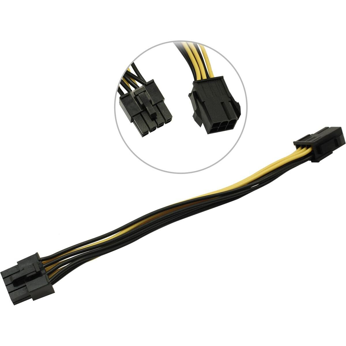 Cablexpert переходник питания для видеокарт 6pin->8pin, 20см