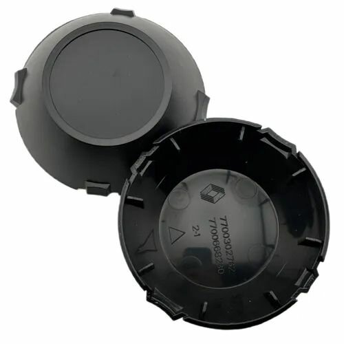 Колпак ступицы (2шт.) Renault Logan, Sandero, Nissan Almera (с 2013 г.), Lada Largus, Lada Vesta (черный)