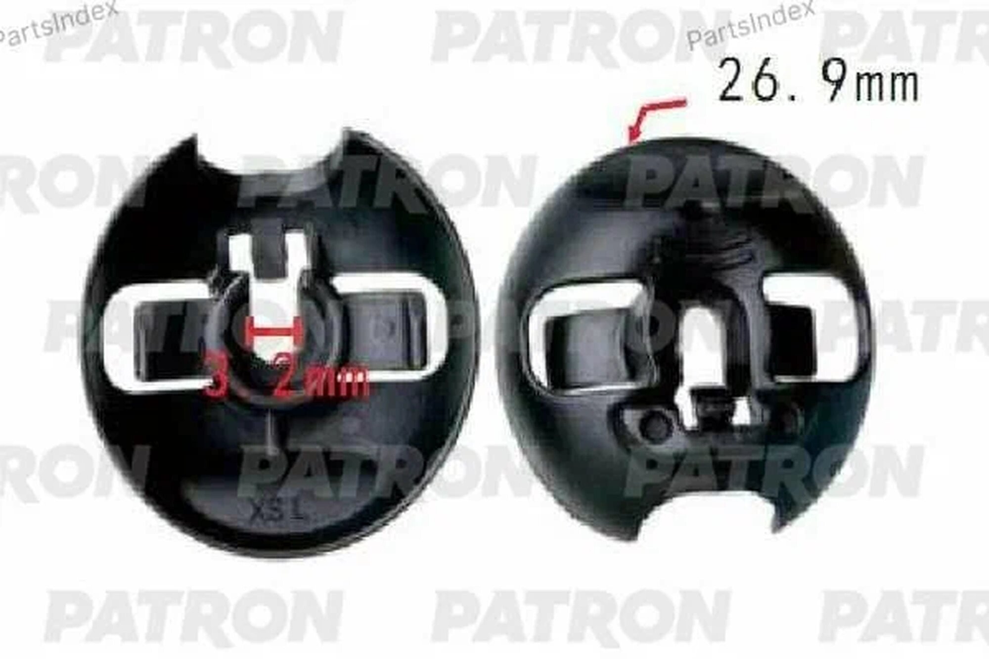 Клипса пластмассовая Audi, Seat, Skoda, Volkswagen применяемость: зажим пружинный / audi a8 10 , PATRON P371575