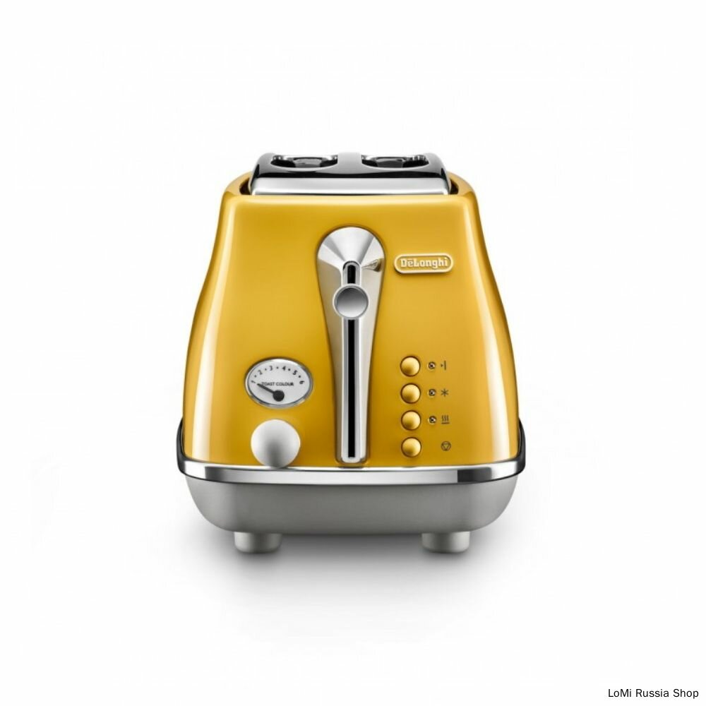 DeLonghi Тостер CTOC2003Y 900 Вт тостов 2 желтый