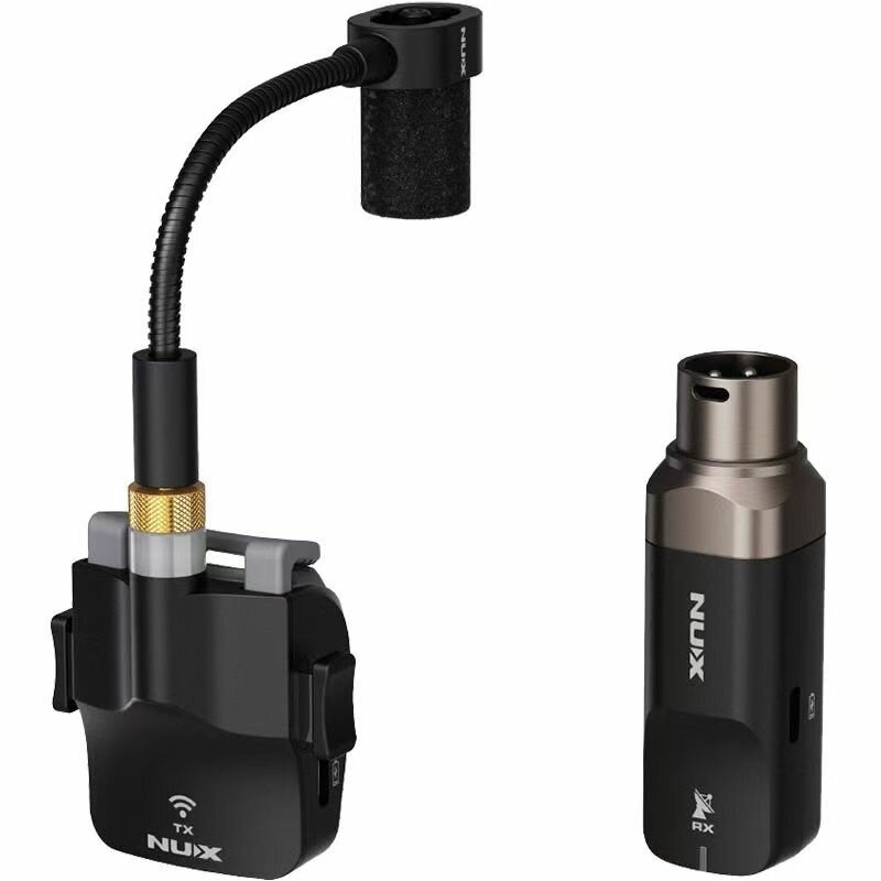 NUX B6 беспроводной микрофон саксофон микрофон, беспроводной приемник и передатчик, Plug and Play отлично подходит для трубы кларнет