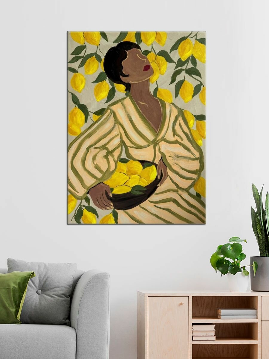 Картина на стену "Лимоны", 50х70 см