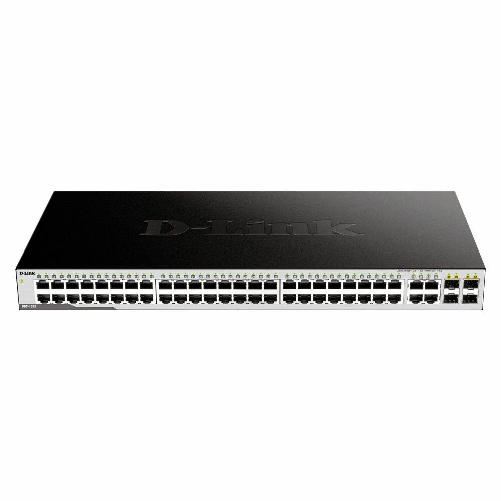 D - Link Сетевое оборудование DGS - 1052 A3A Неуправляемый коммутатор с 48 портами 10 100 1000Base - T и 4 комбо - портами 100 1000Base - T SFP