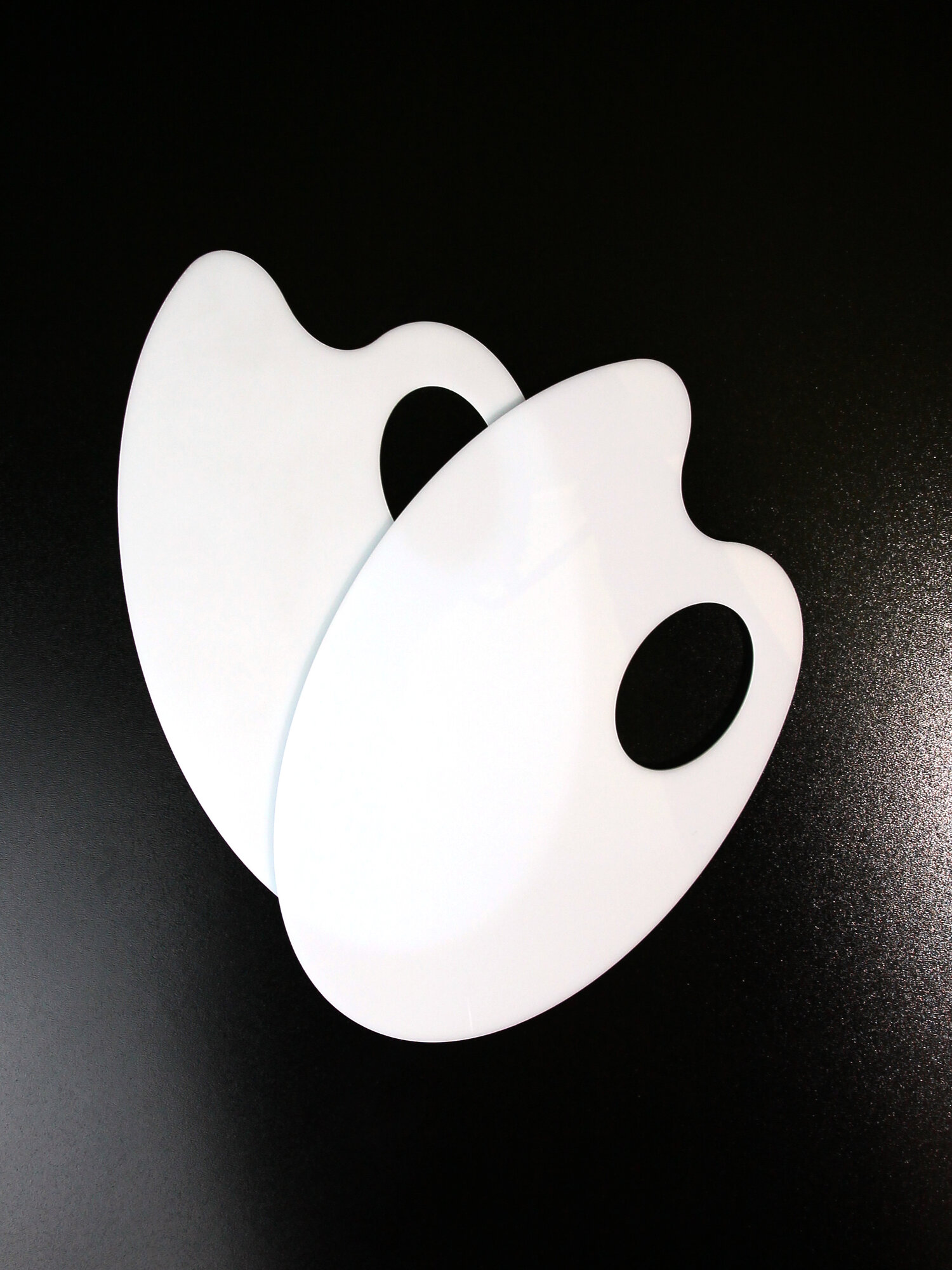 Палитра акриловая многоразовая для красок, 2 шт, белая 3 мм