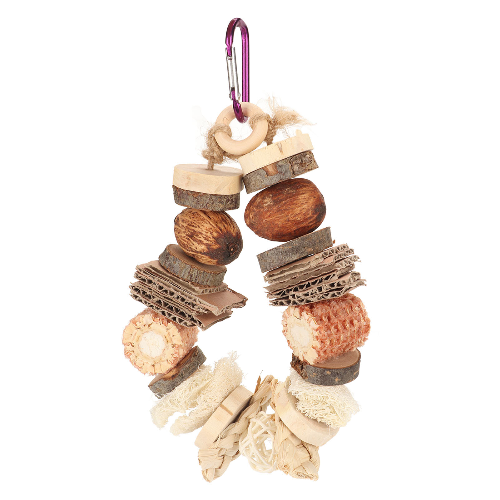 Игрушка для жевания птиц, клювогрызущая игрушка, устойчивая к укусам, облегчающая скуку, игрушка для клетки попугая с крючком для корелл и неразлучников