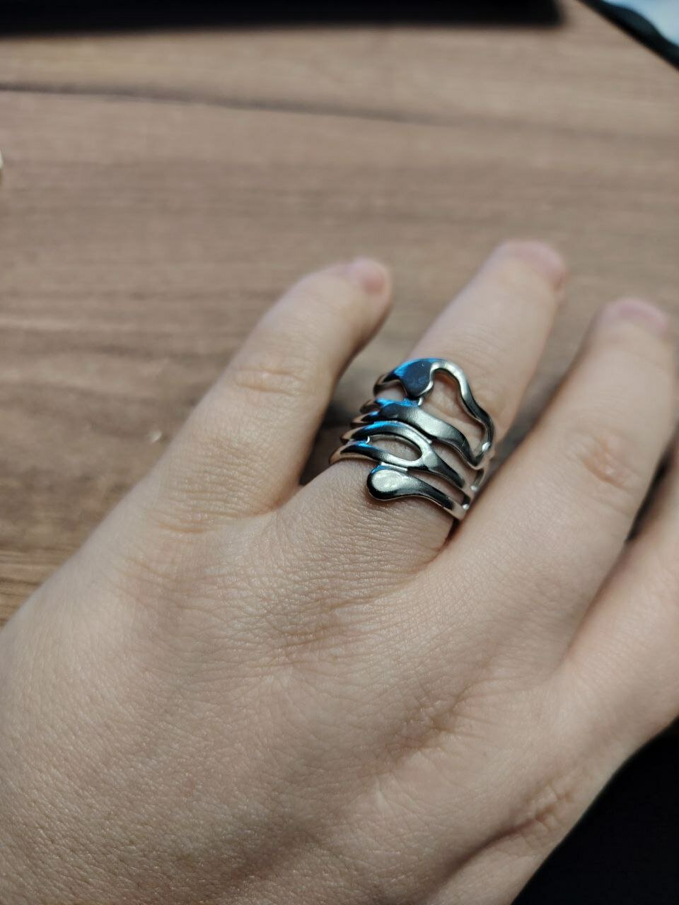 Кольцо переплетенное