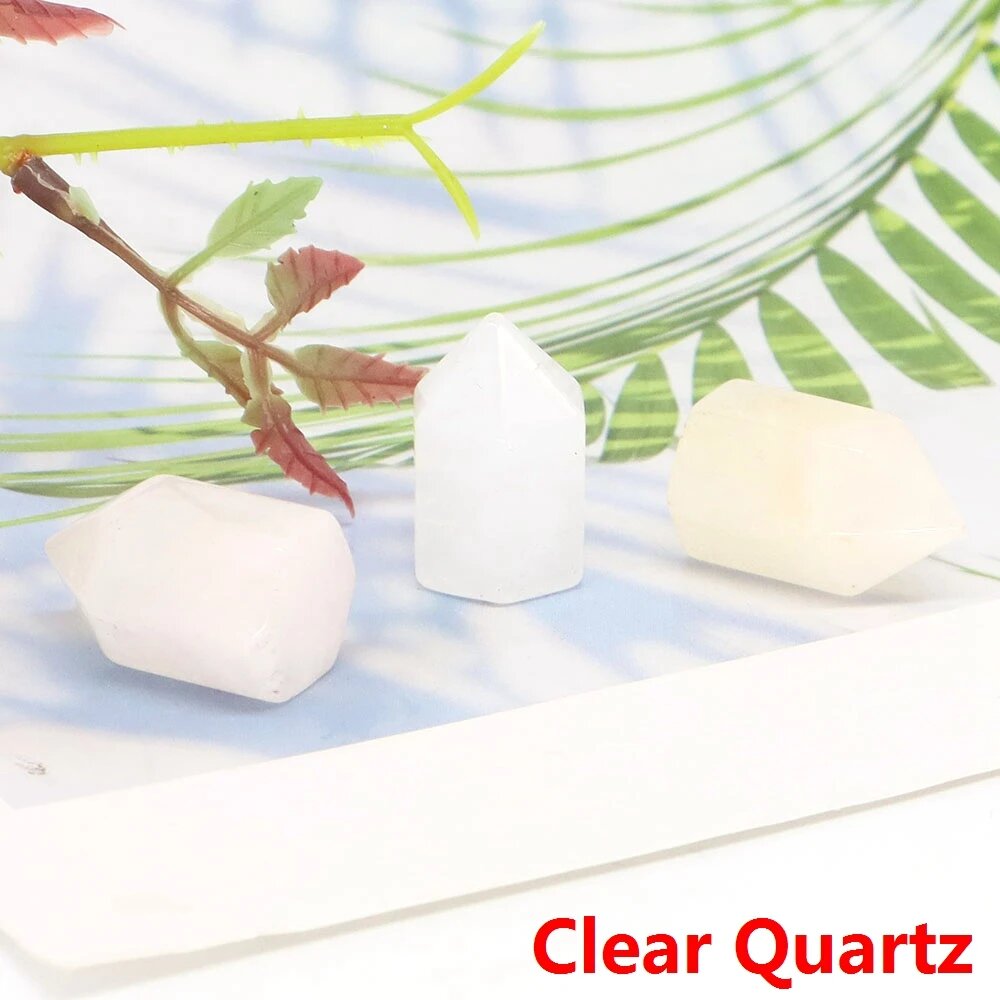 10шт Белый Clear Quartz точечная башня