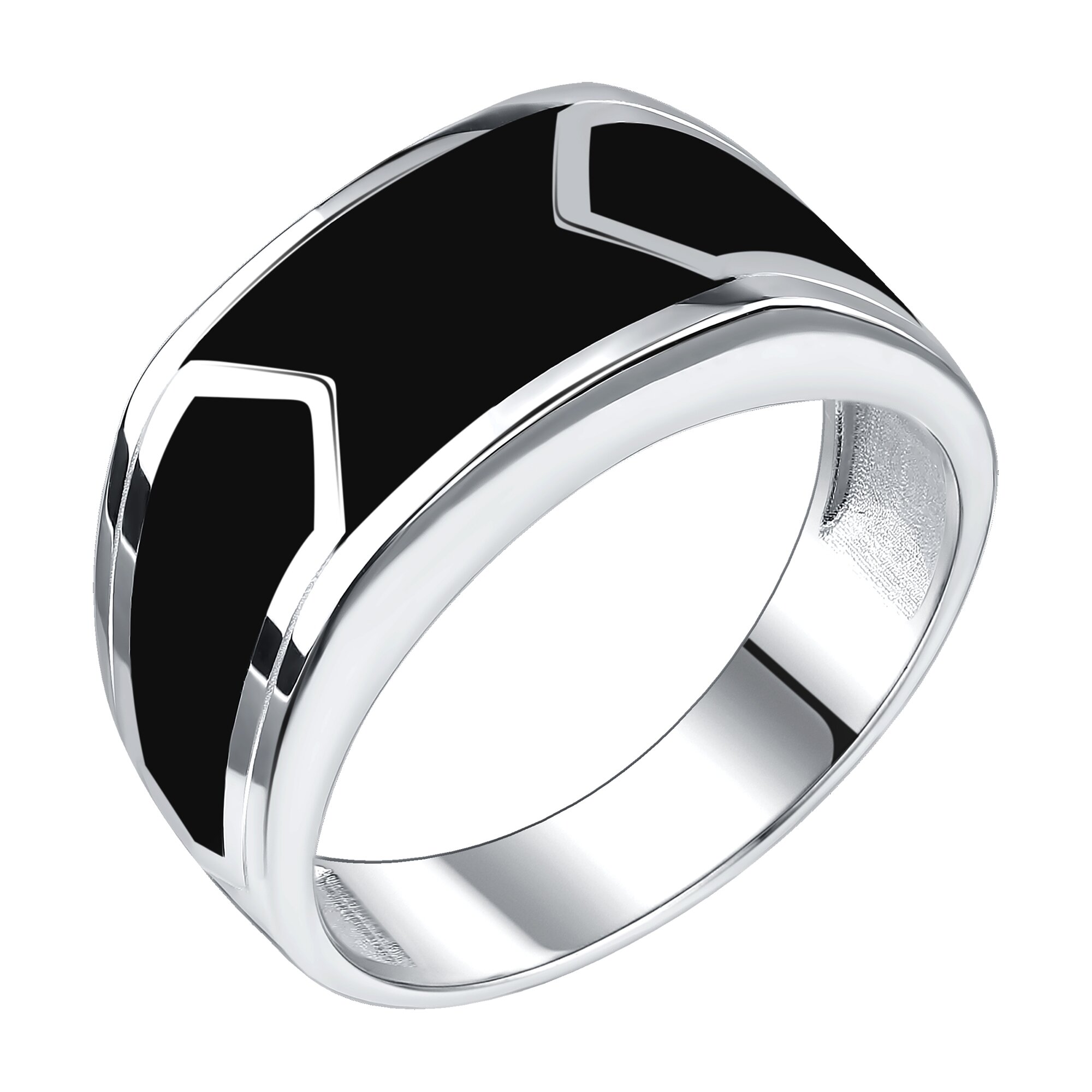 Печатка, серебро, 925 проба, родирование, эмаль