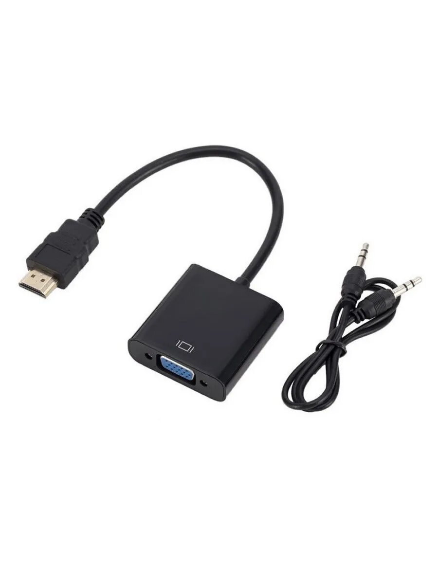 Переходник с кабелем Expert HDMI-VGA+Audio