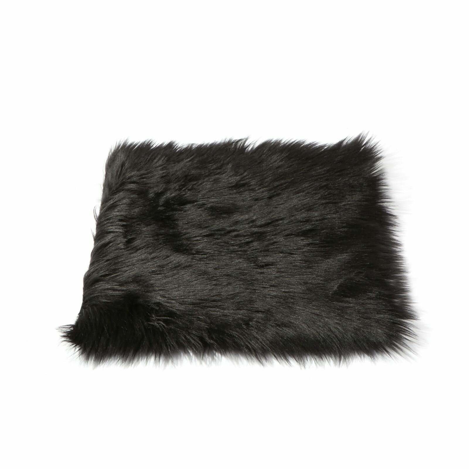 Подушка для сиденья автомобиля Comfort Soft Wool Sponge Теплый чехол для сиденья 45x45 см для автомобилей, грузовиков, внедорожников, черный