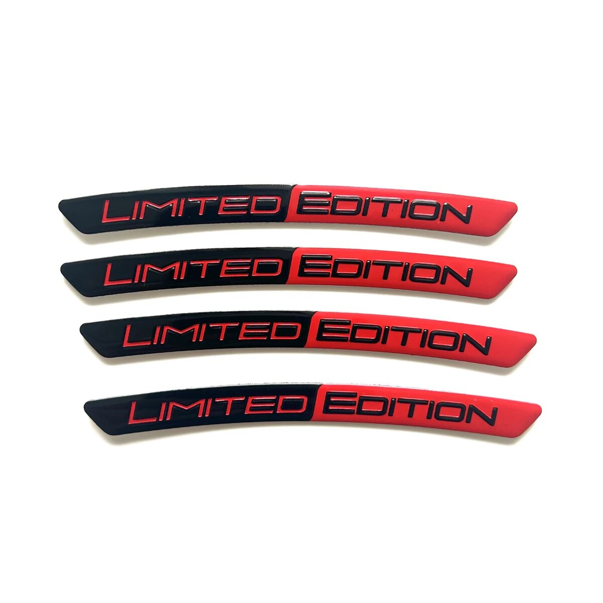 4 шт. наклейки "Limited Edition" black red на колеса