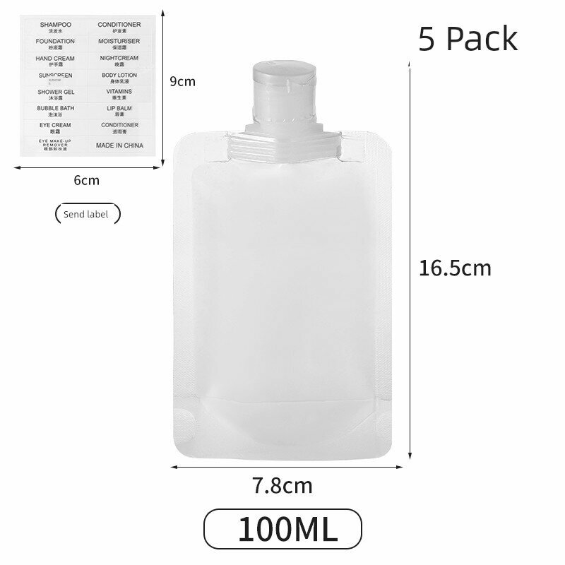 Многоразовые дорожные флаконы, портативные одноразовые флаконы для шампуня, лосьона, косметики, геля для душа,