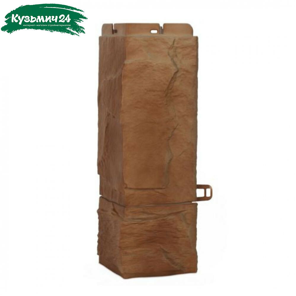 Сайдинг угол цоколя гранит Карпатский, 1 шт.