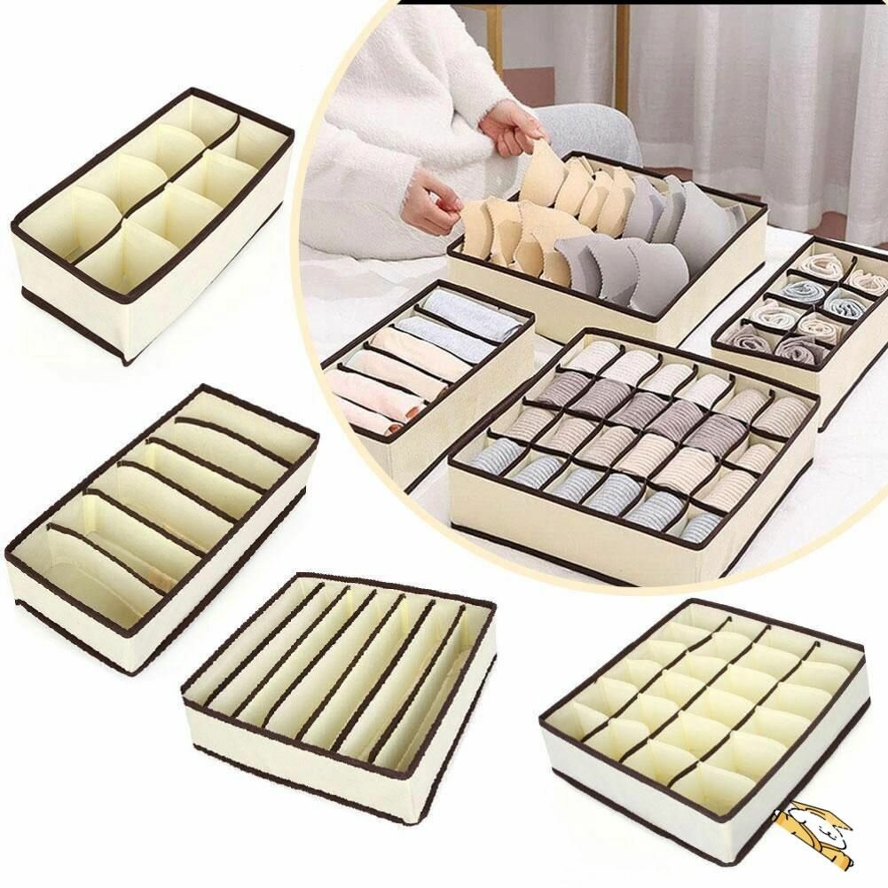 Портплед для нижнего белья, Носки, нижнее бельё для хранения и отделки, дорожный ящик для хранения, 6 /7/8/24 сотки