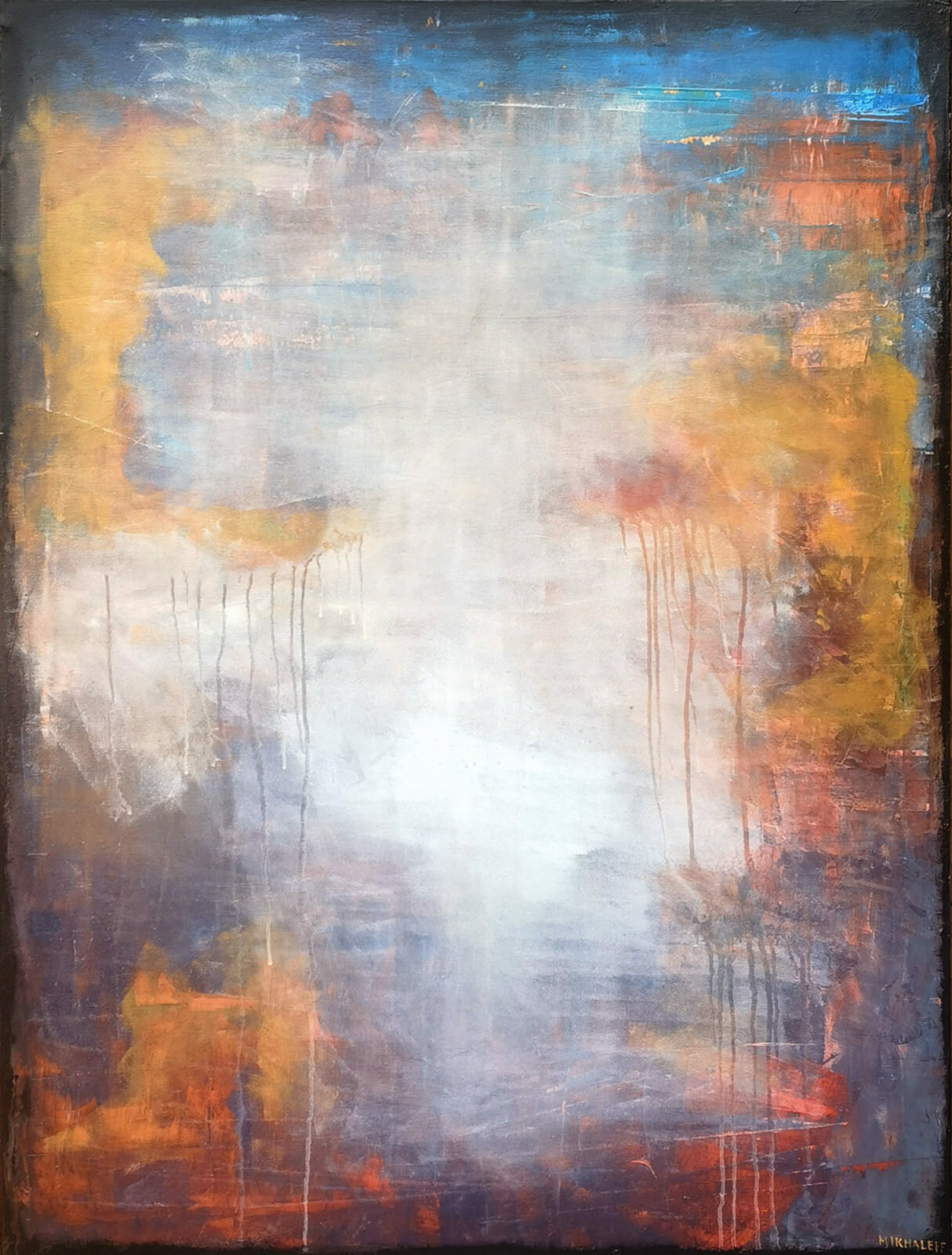 Картина в лофт абстрактная "Калифорния 1-2" 140х100 см